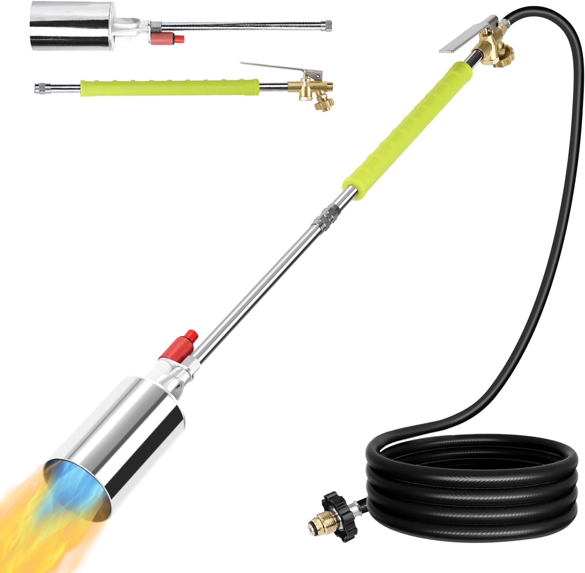 Amazon.com: Siasky Propane Torch Weed Burner Kit, High Output 1,200,000 ...