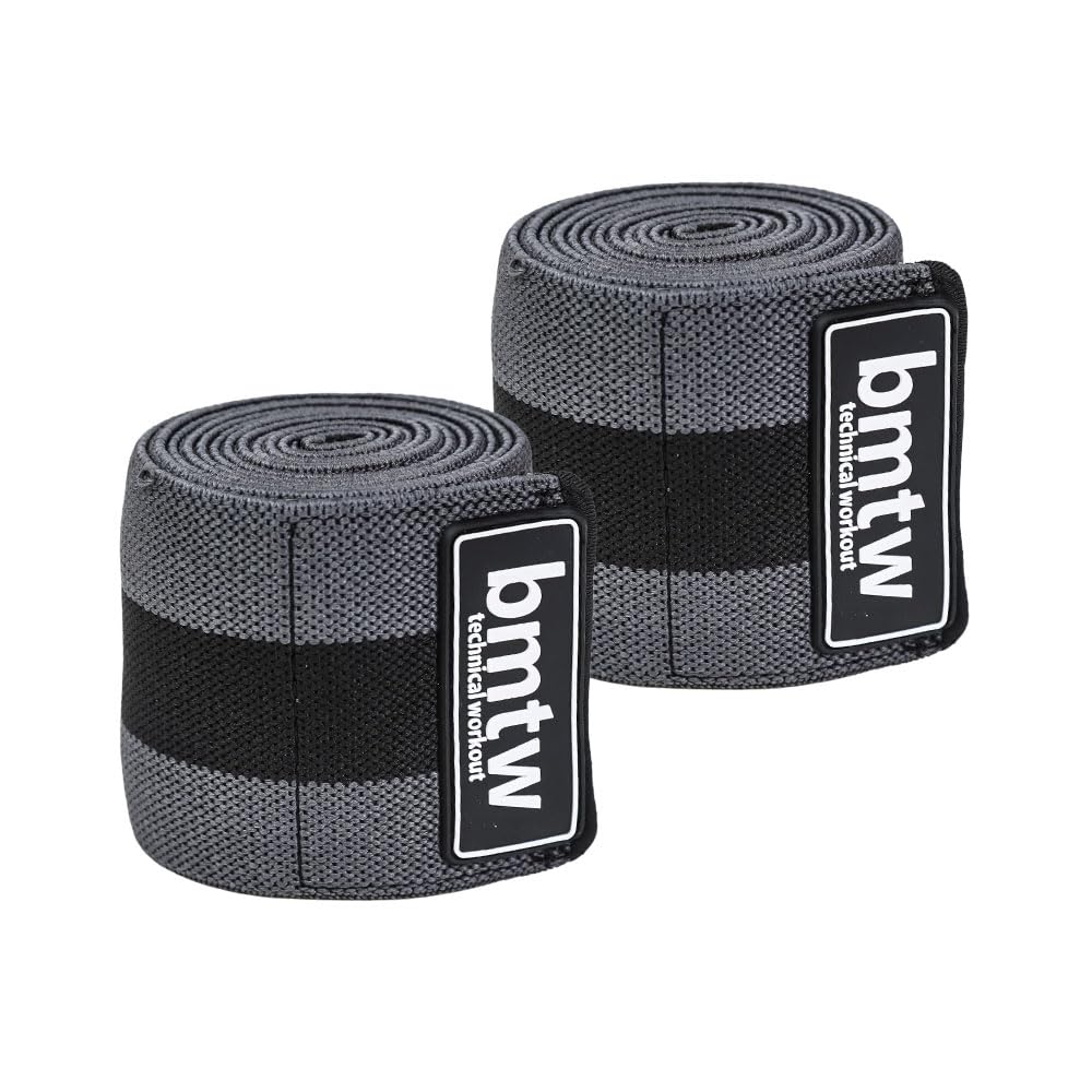 Amazon | BODYMAKER(ボディメーカー) ニーラップ R ブラック パワーリフティング ウエイトリフティング デッドリフティング ボディービル ジムワークアウト クロスフィット ...