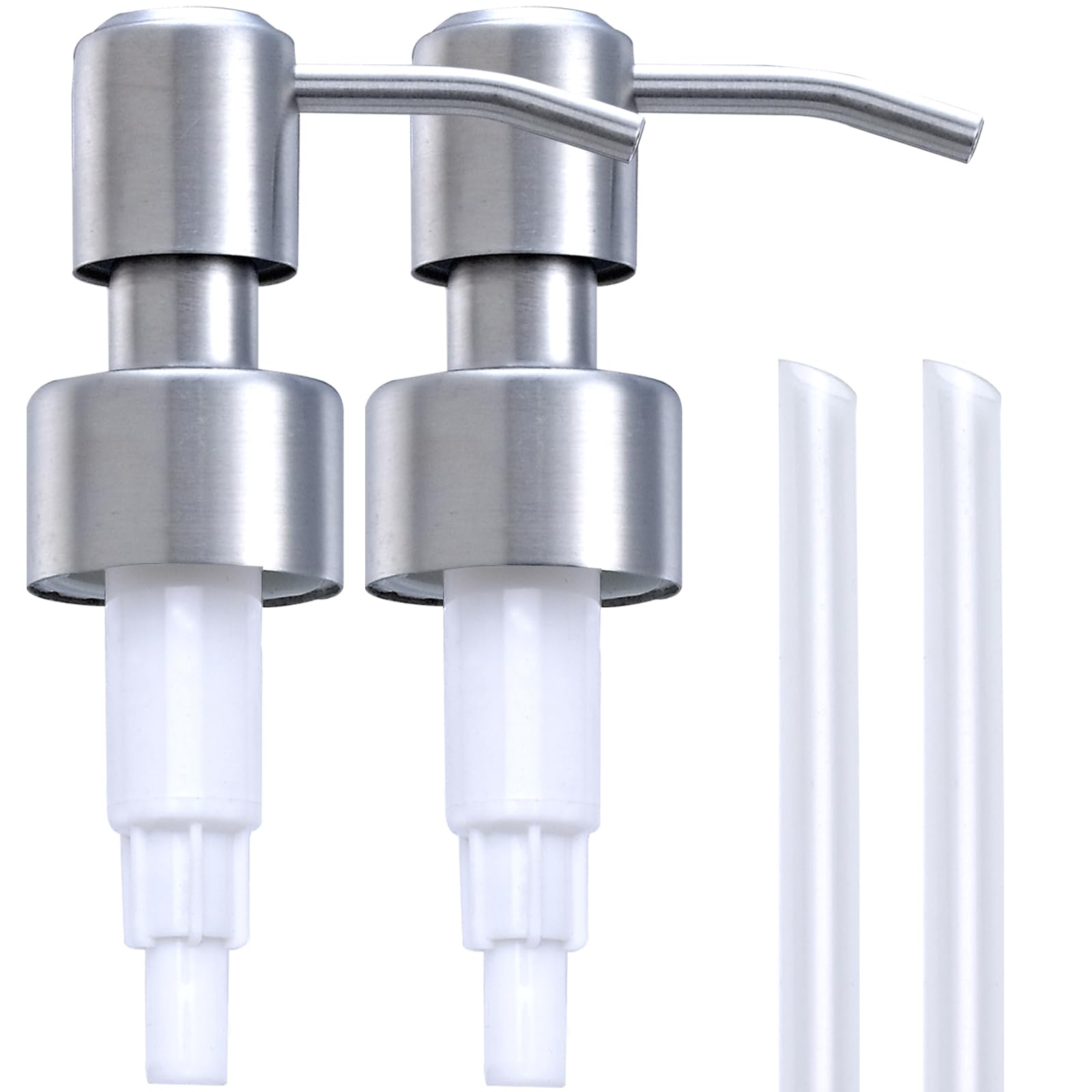 Amazon.com: AUNRGO Soap Dispenser Pump Replacement - Silver Brushed ...