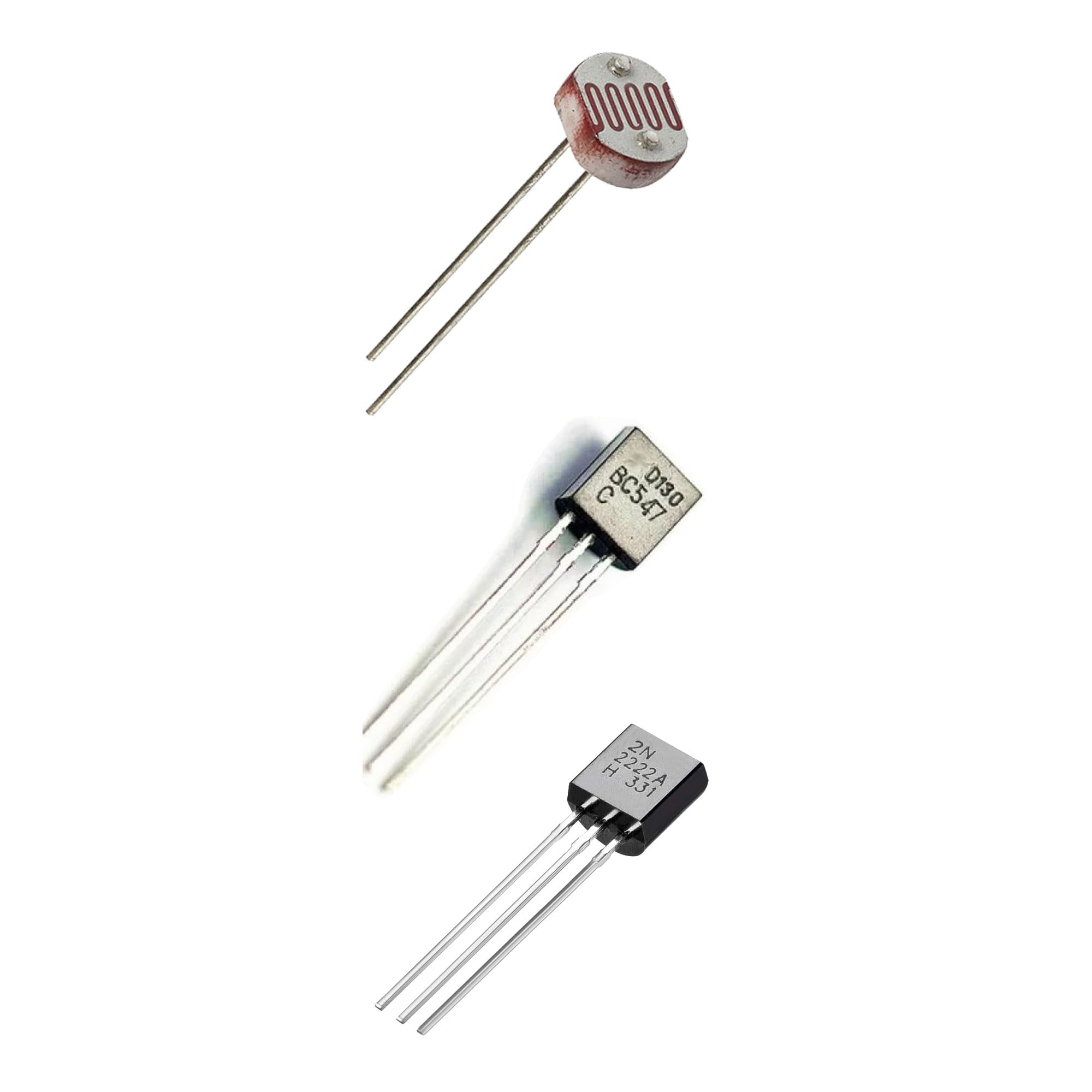 GoBagee® Useful Combo of LDR Light Dependent Resistor & BC547 NPN ...
