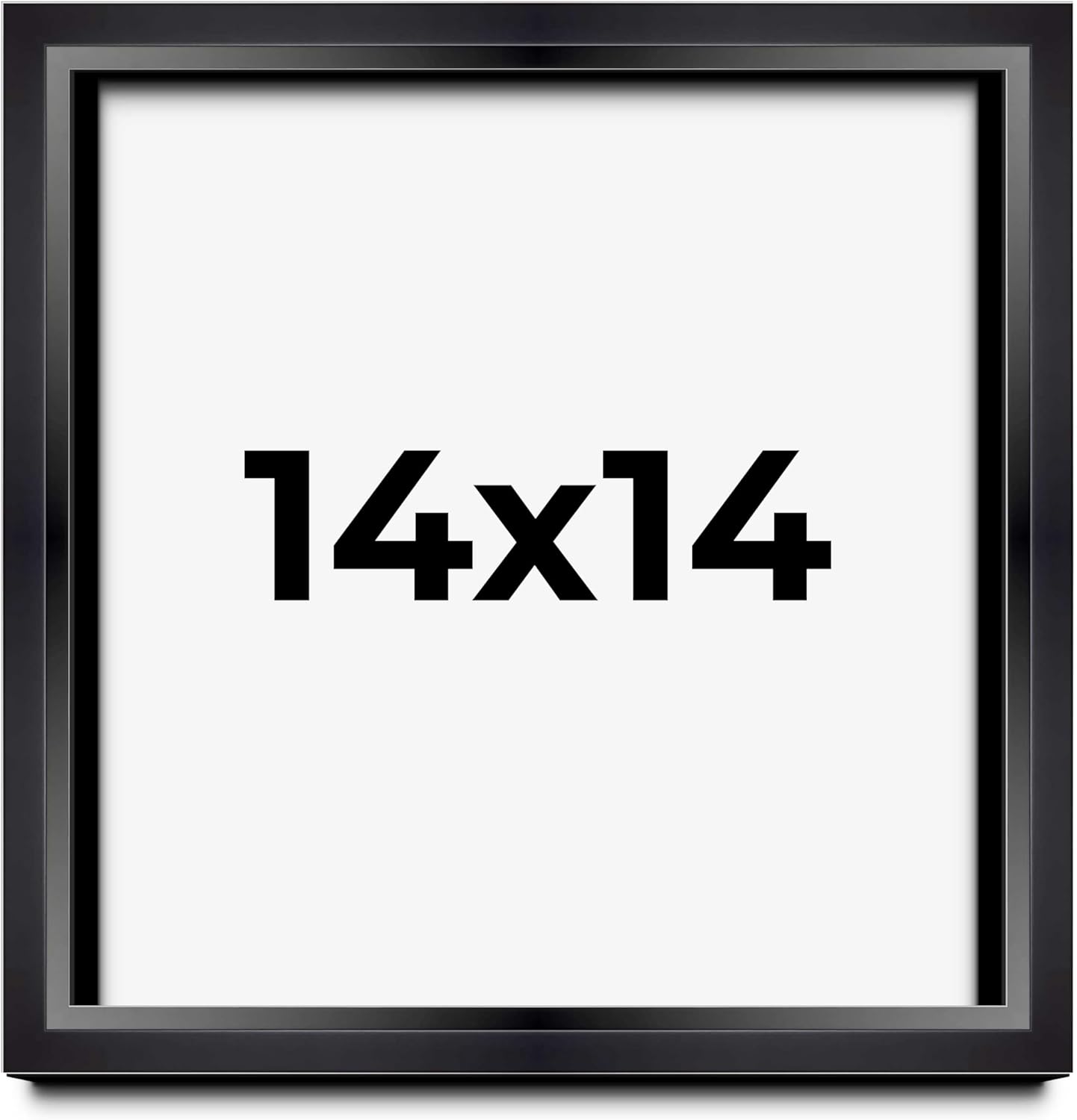 Amazon.com - 14x14 Shadow Box Black Beveled Display Frame | 1.5 Inches ...
