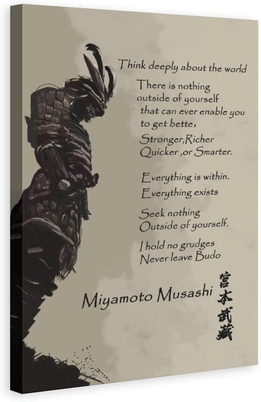 Amazon.com: GENGSHENG Vagabond Miyamoto Musashi Poster Life Rules Wall ...