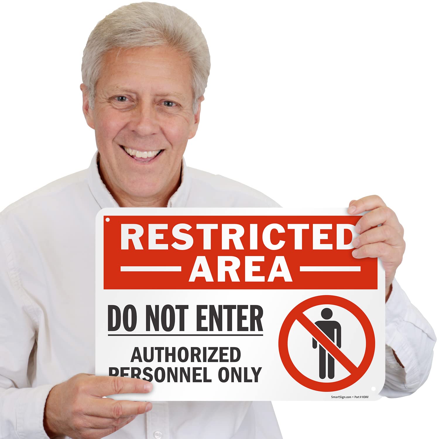 Snapklik.com : SmartSign 12 X 18 Inch Restricted Area - Do Not Enter ...