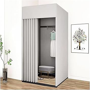 Amazon.com: Pengfei Fitting Room, Portable Dressing Room Frame with ...