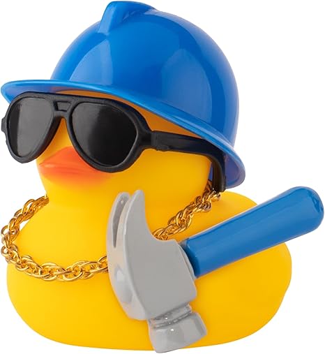 Amazon.com: wonuu Car Dashboard Decorations Rubber Ducks, Construction ...