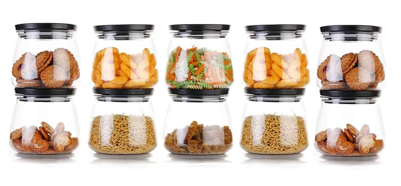 RIVERA Plastic Matka Containers for Kitchen Storage, Unbreakable ...