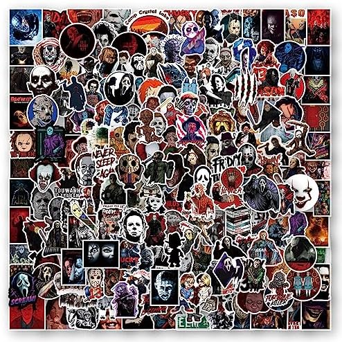 50pcs Horror Movie Stickers, Thriller Killer Role Stickers Pack ...
