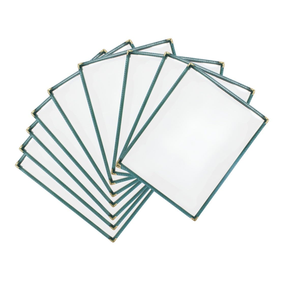 Snapklik.com : 8-1/2” X 11” Green Single Restaurant Menu Covers 1 Page ...