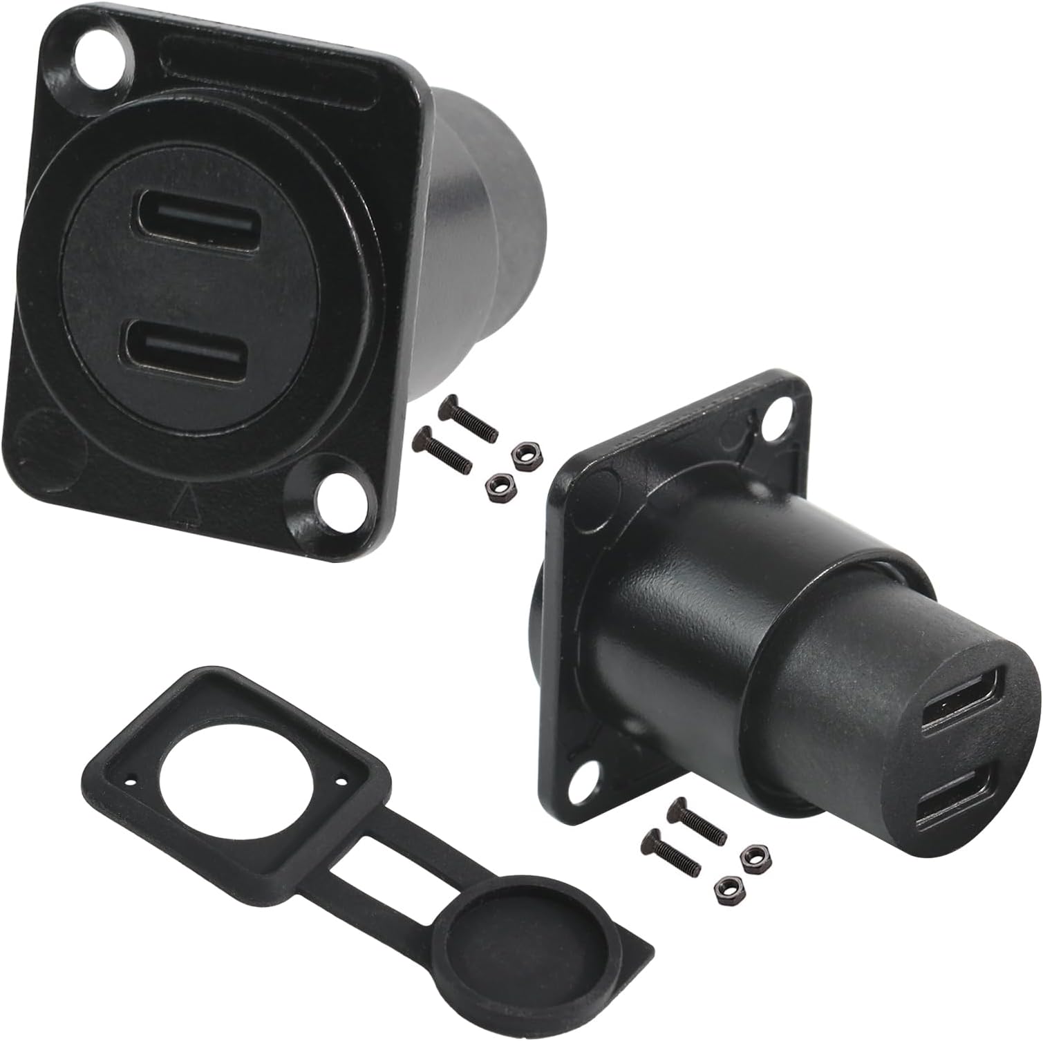 Amazon.com: QIANRENON Dual USB C 3.1 Panel Mount Adapter - 10Gbps ...