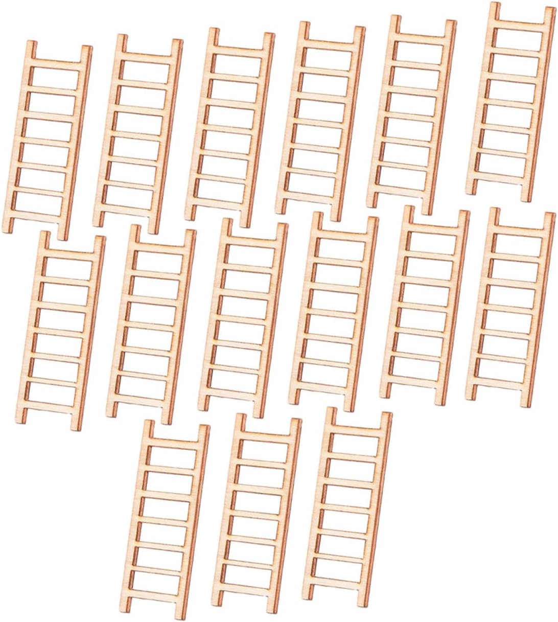 Amazon.com: Honbay 20PCS Wooden Mini Ladders Fairy Garden Accessories ...