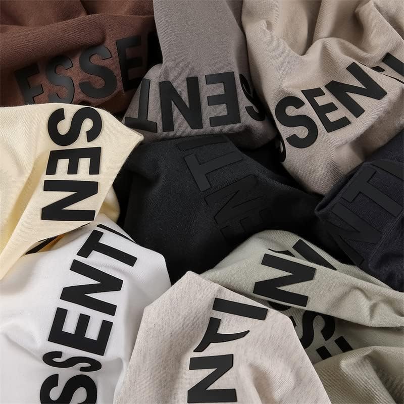 T-Shirt Men's T-Shirt Ess T-Shirt for Women Couples Tee Hip Hop Short ...