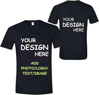 Amazon.com: CraftZen Custom T Shirts for Men Women Personalized T Shirt ...