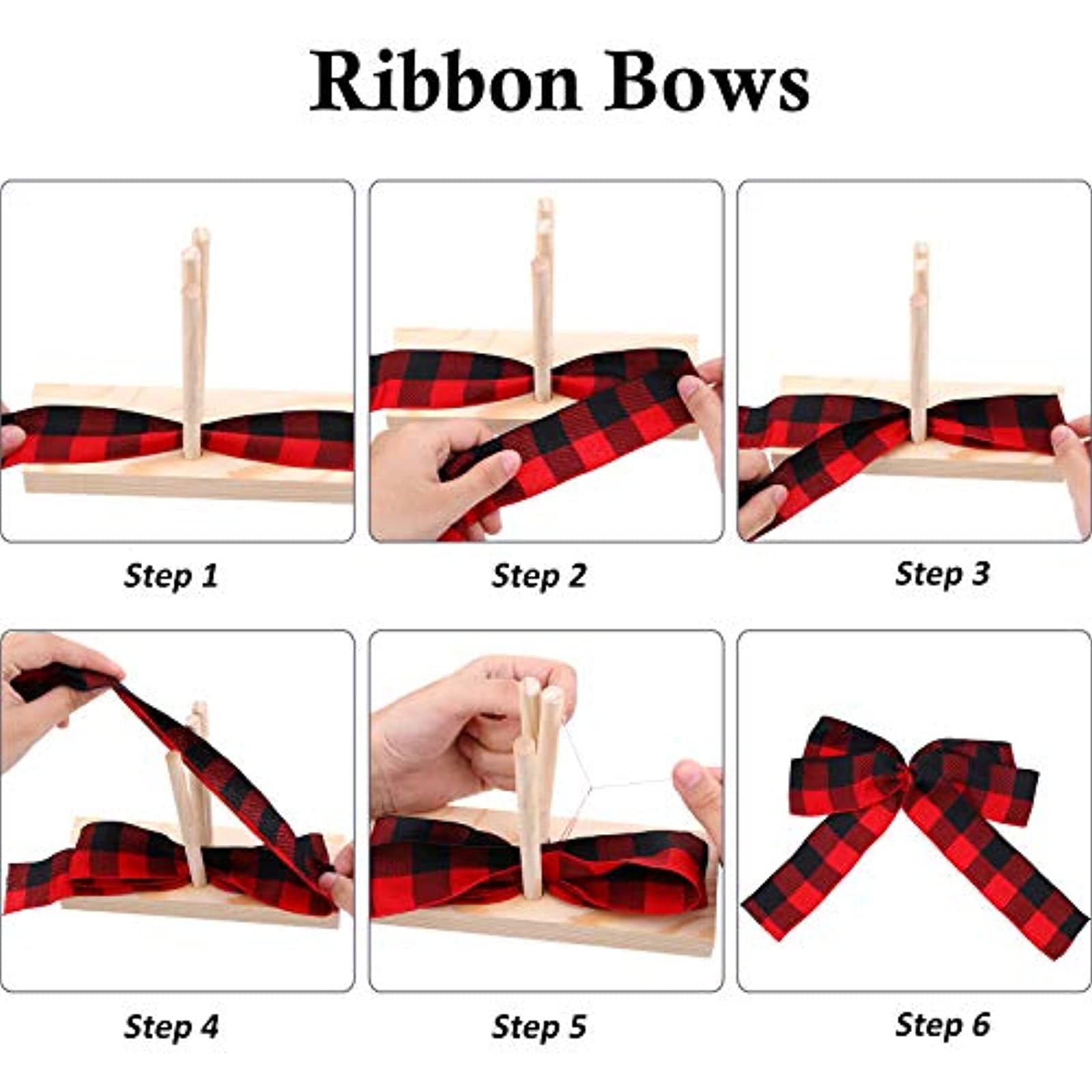 WILLBOND Wooden DIY Bow Maker Craft Kit WILLBOND Bow Maker Tool Kit ...