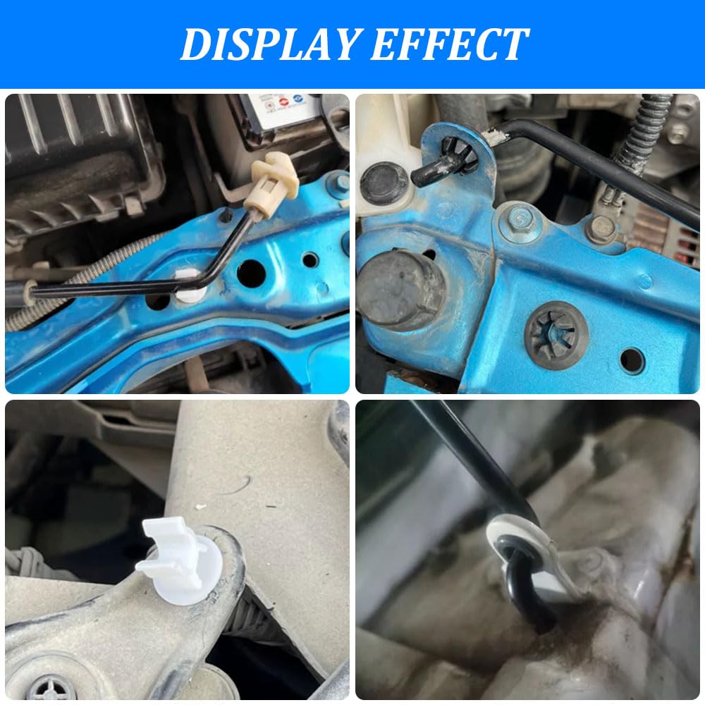 Snapklik.com : HEVLE 30PCS Car Hood Support Prop Rod Clips, Car Hood ...