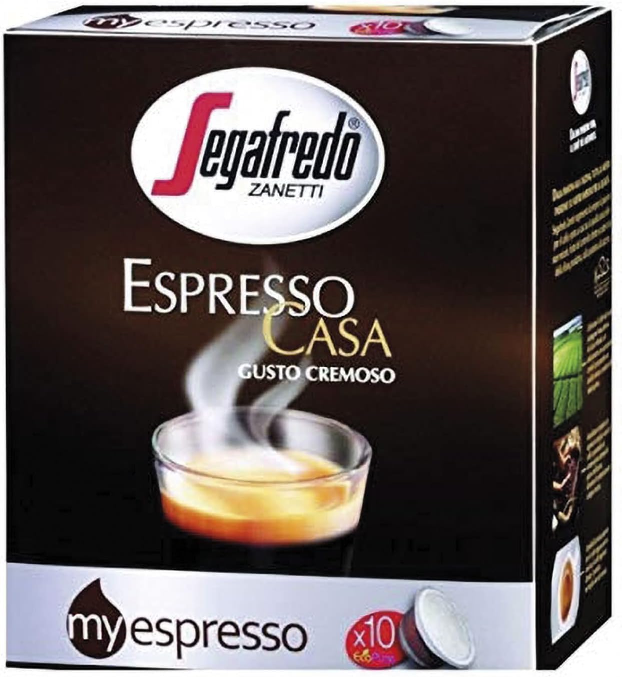 Segafredo - 10 Capsule Myespresso, Caffè Espresso Casa, Gusto Pieno E ...