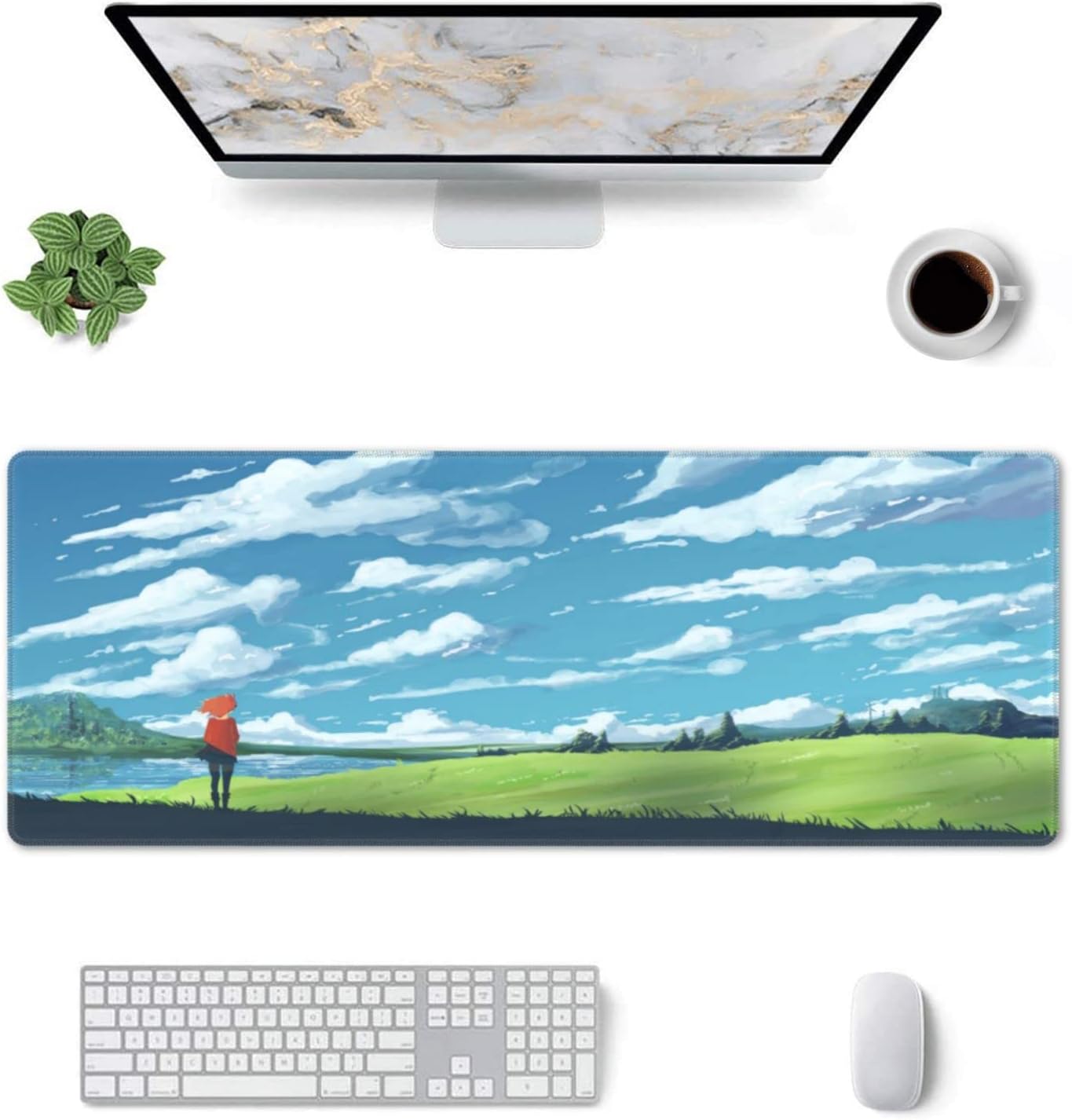 Amazon.com : GICHUE Mouse Pad Large Extended Keyboard Mouse Pad Mount ...