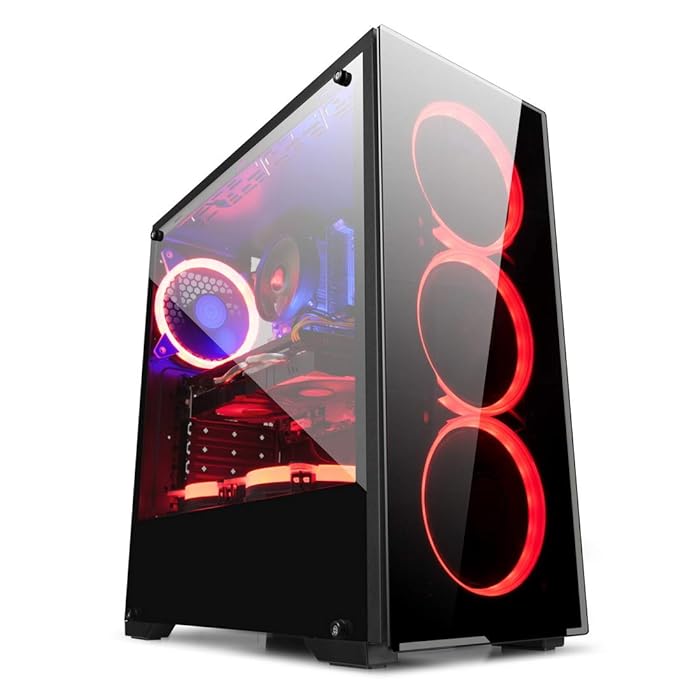 Buy GOLDEN FIELD N17 PC Case Windowed Mid-Tower ATX/M-ATX/ITX Gaming PC ...