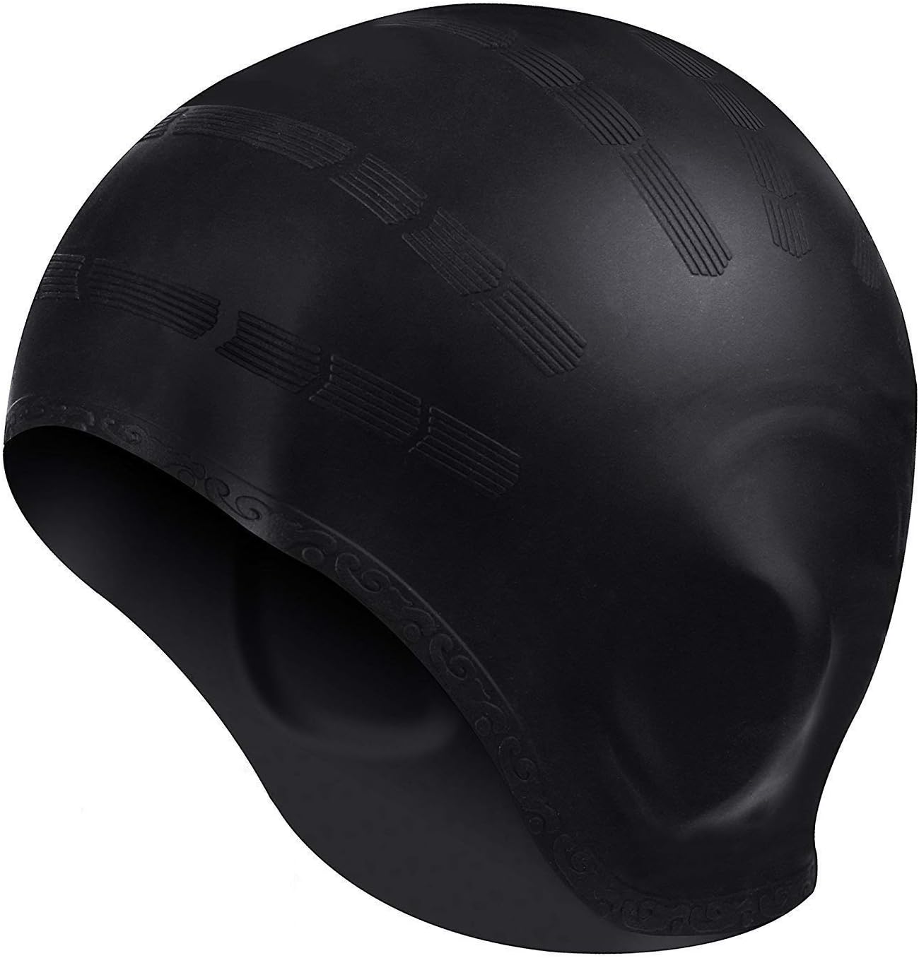 Buy SPIRO Silicone Swimming Cap - Appropriate for Long & Short Hair ...