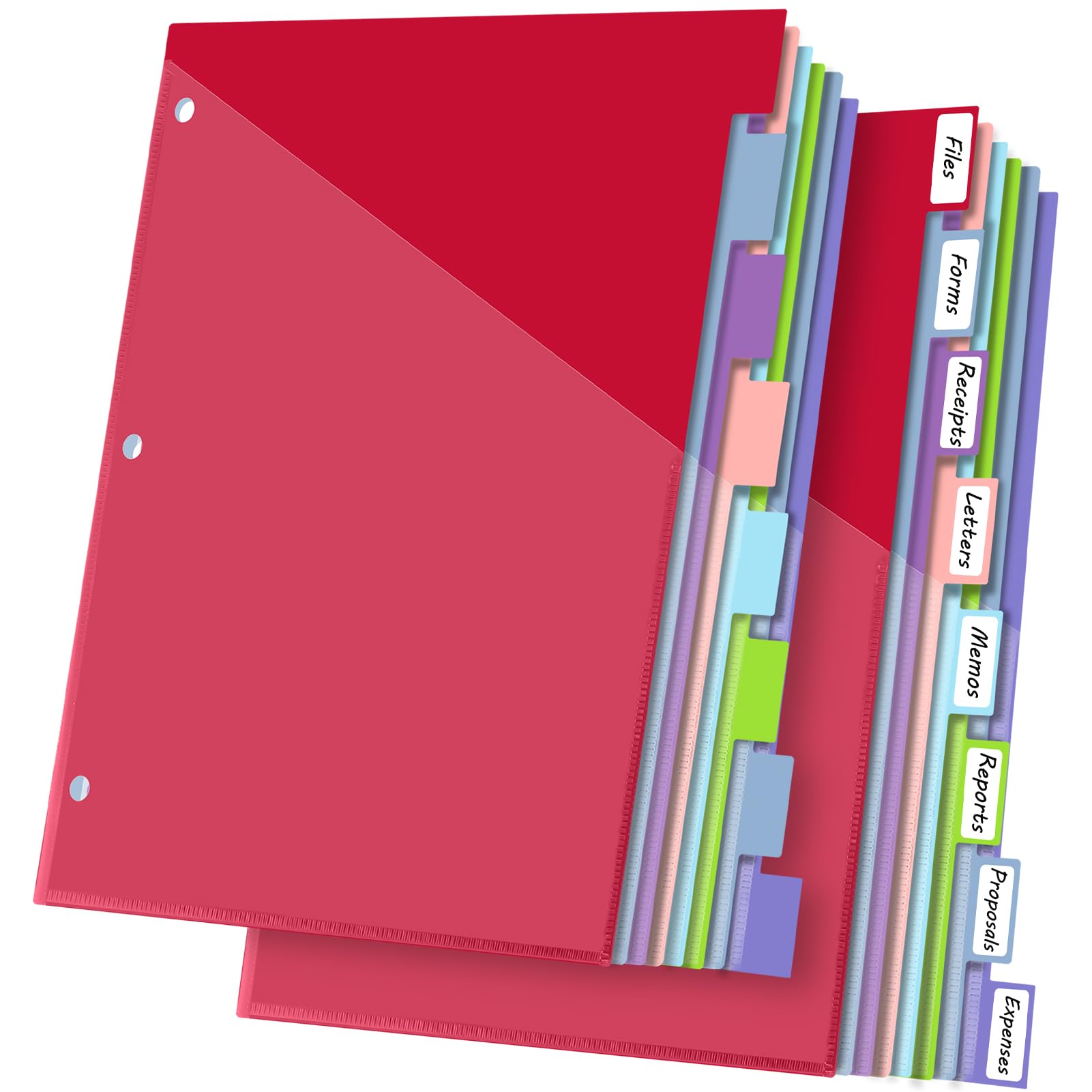Snapklik.com : HABGP 16PCS/2 Set 3 Ring Binder Dividers