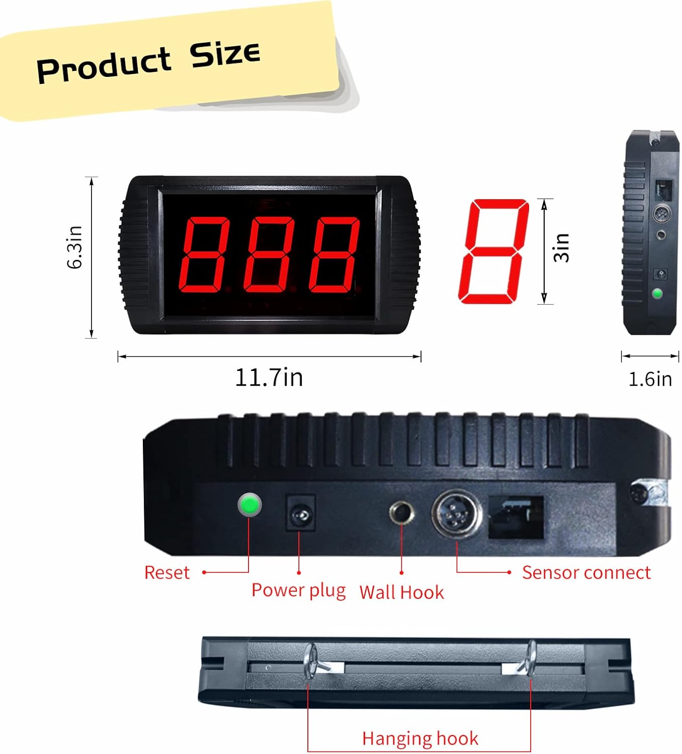 Digital Visitor Counter with Infrared Sensor - Count Philippines | Ubuy