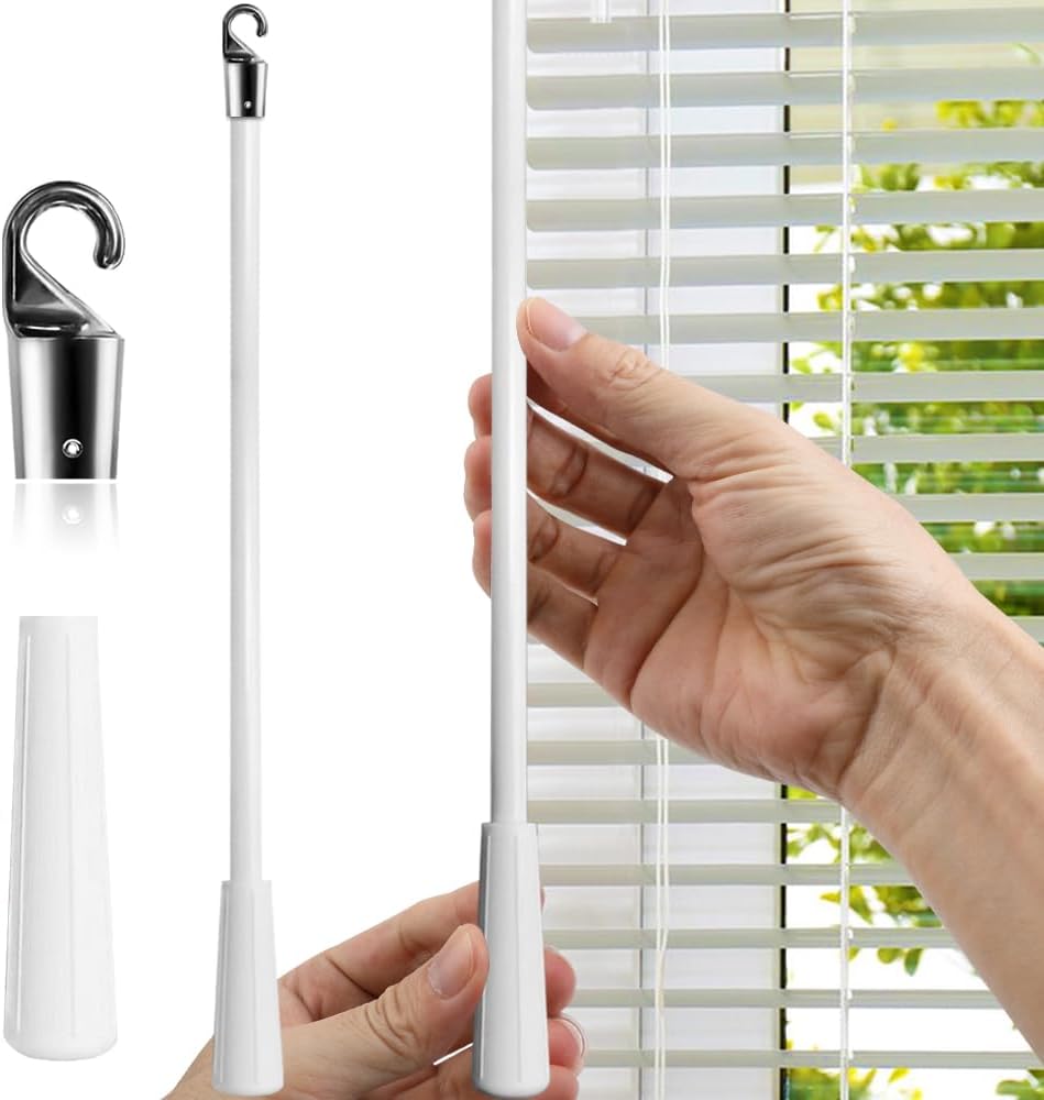 Amazon.com: Blind Wand Replacement with Hook, 17 Inches White ...
