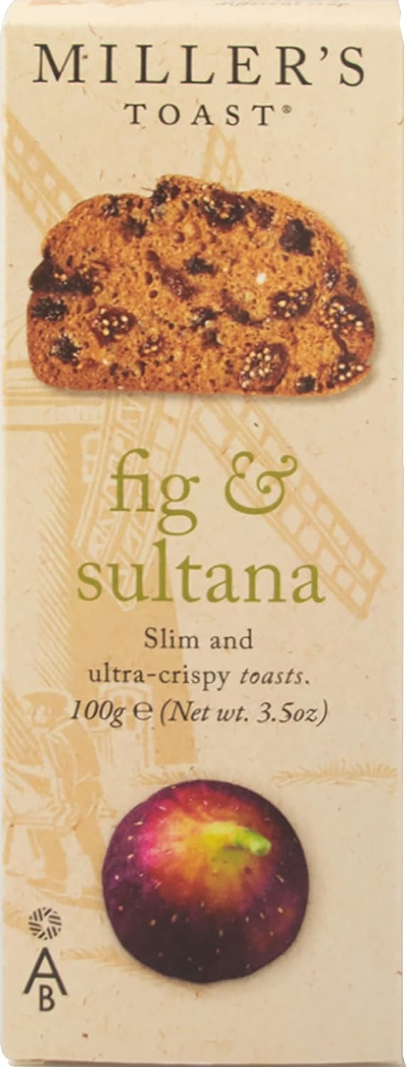ARTISAN Miller's Toast Fig & Sultana 100g - 6 Pack : Amazon.co.uk: Grocery