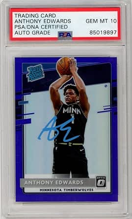 Amazon.com: Anthony Edwards 2020-21 Panini Donruss Optic Rated Rookie ...