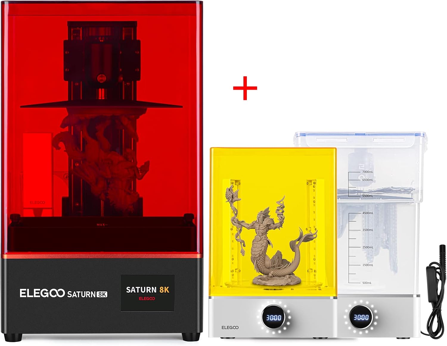 Buy Elegoo Saturn 8k Msla Resin 3d Printer And Elegoo Mercury Xs Bundle
