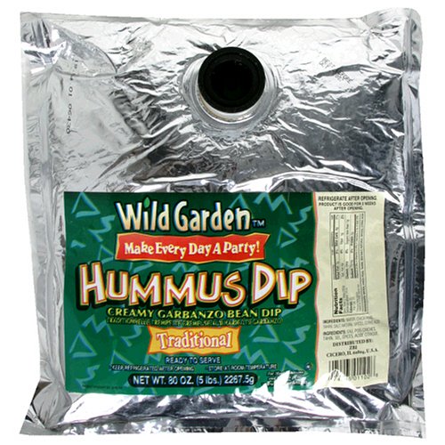 Amazon.com: Wild Garden Traditional Hummus, 5-Pound Vacuum-Packed Bag ...
