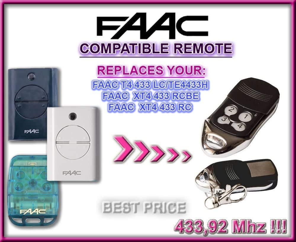 Buy FAAC T4 433 LC / TE4433H, FAAC XT4 433 RCBE, FAAC XT4 433 RC ...