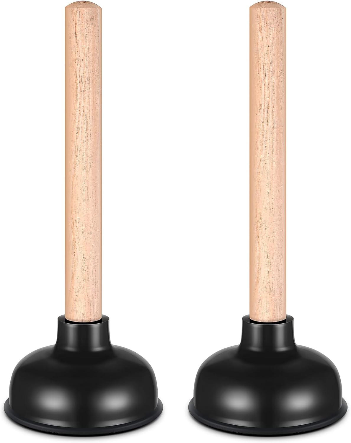 Baderke 2 Pcs Small Drain Plunger Little 4 Inch Cup Clog Remover Small ...