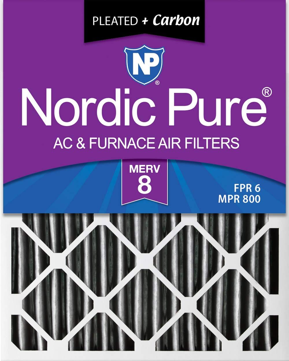 Nordic Pure 16 X 25 X 2 8 Plus AC 12 2pm8 C 12 MERV