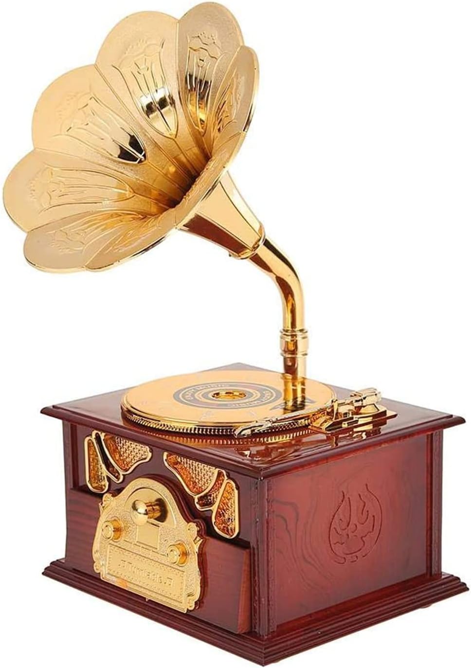 Amazon.com: MOTING JL Classical Vintage Phonograph Music Box，Revolving ...