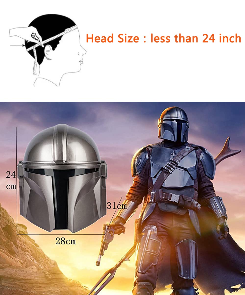 Mandalorian Helmet Deluxe Mando Resin Full Head Mask for Men Halloween ...
