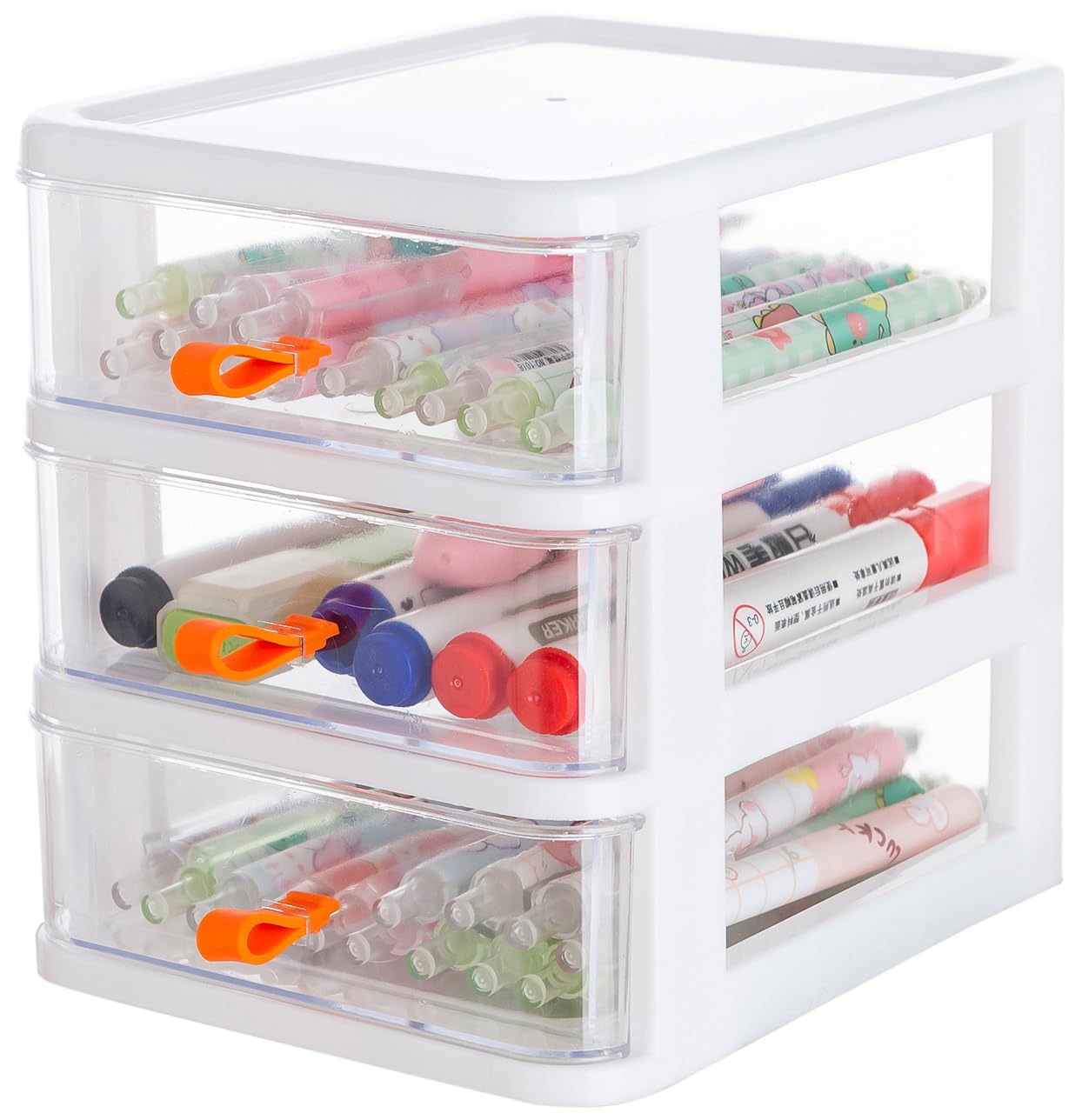 Amazon.com: Gagee 3 Drawer Mini Desktop Unit,Plastic dressers with ...