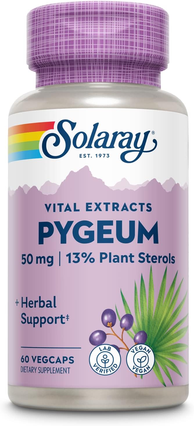 Amazon.com: Pygeum Africanum Extract 50mg Solaray 60 VCaps Pack of 2 ...
