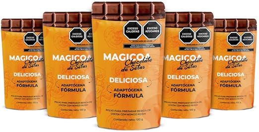Magicoa | Chocolate de Setas | 100 g | 5 pack : Amazon.com.mx: Salud y ...