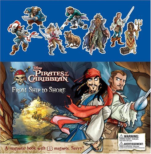 Pirates of the Caribbean From Ship to Shore: Magnetic Book | Amazon.com.br