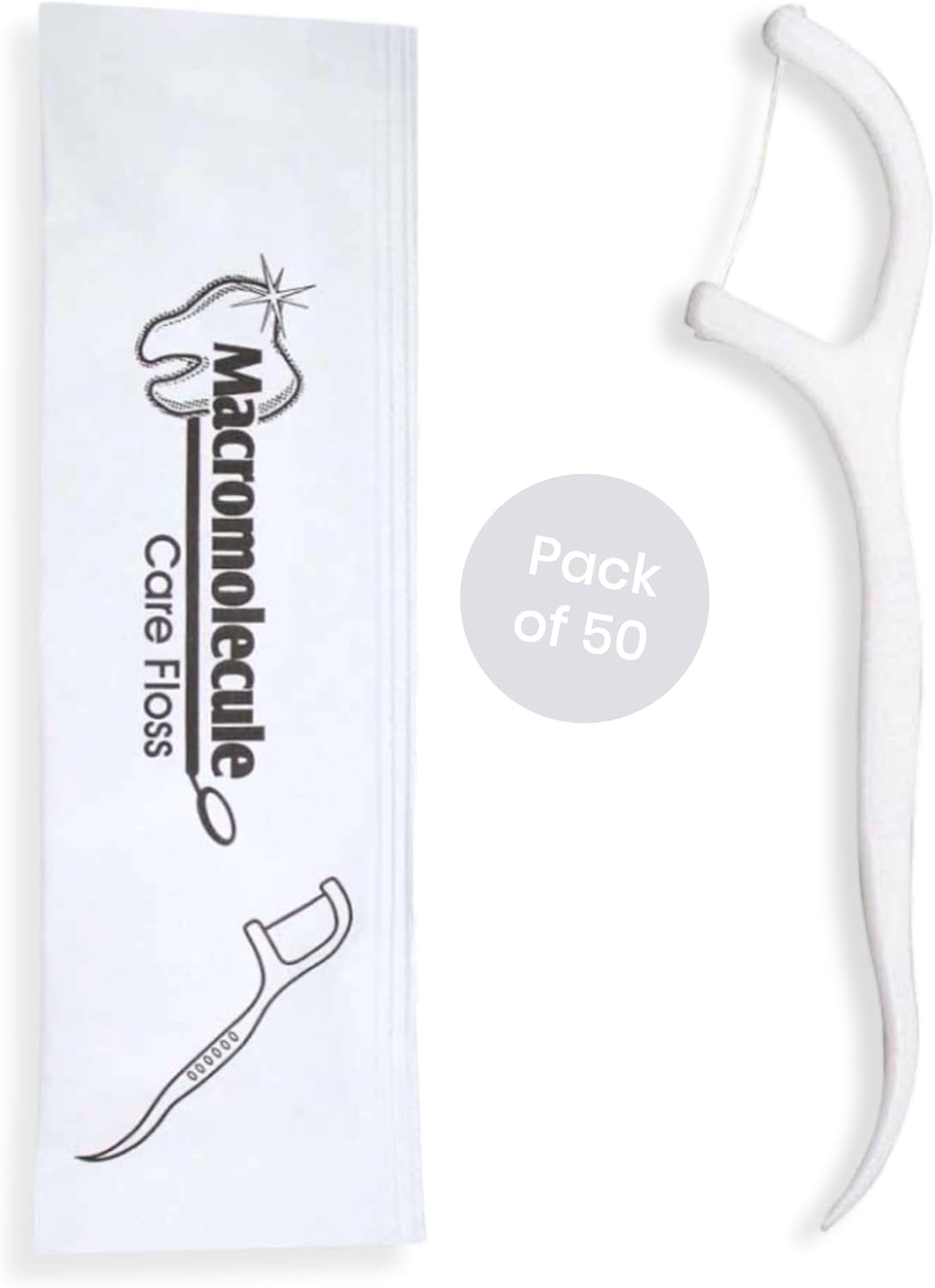 Amazon.com : Dental Floss Picks (Pack of 50) - Individually Wrapped ...