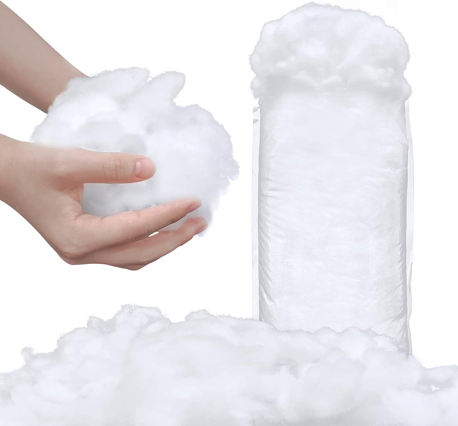 Amazon.com: Christmas Fake Snow Decor, Fiber Artificial Snow Cotton Snow Fluffy Indoor ...