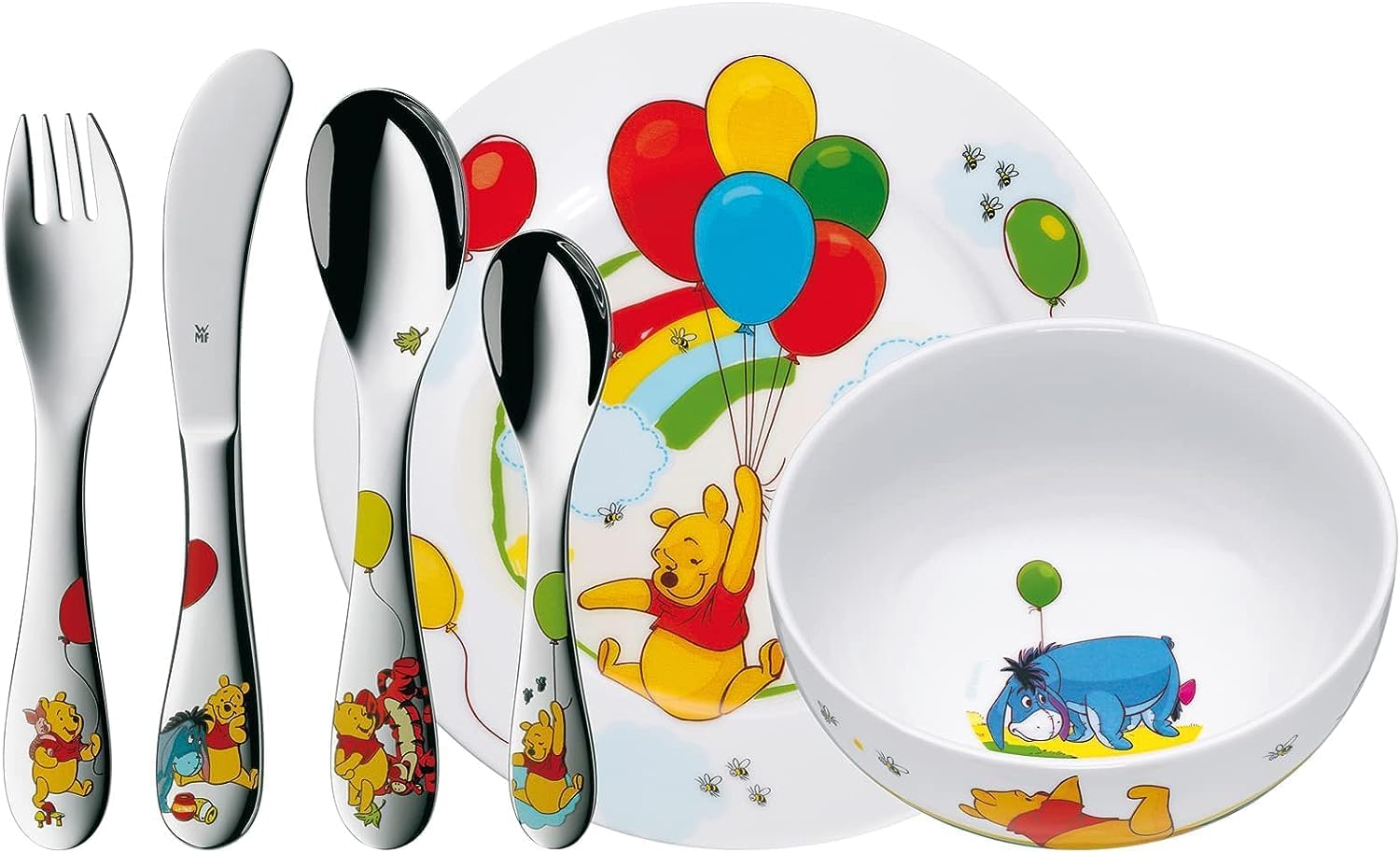 WMF Janosch Kinder Geschirrset 6-teilig, Kindergeschirr mit ...