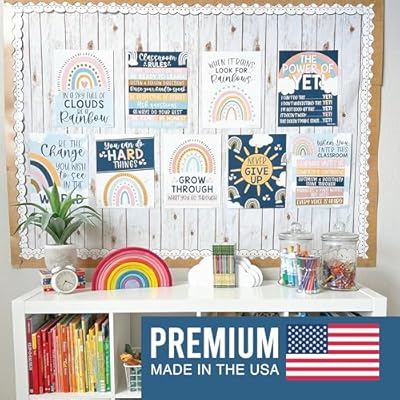 Boho Rainbow Classroom Decor: Welcome Signs, Philippines | Ubuy