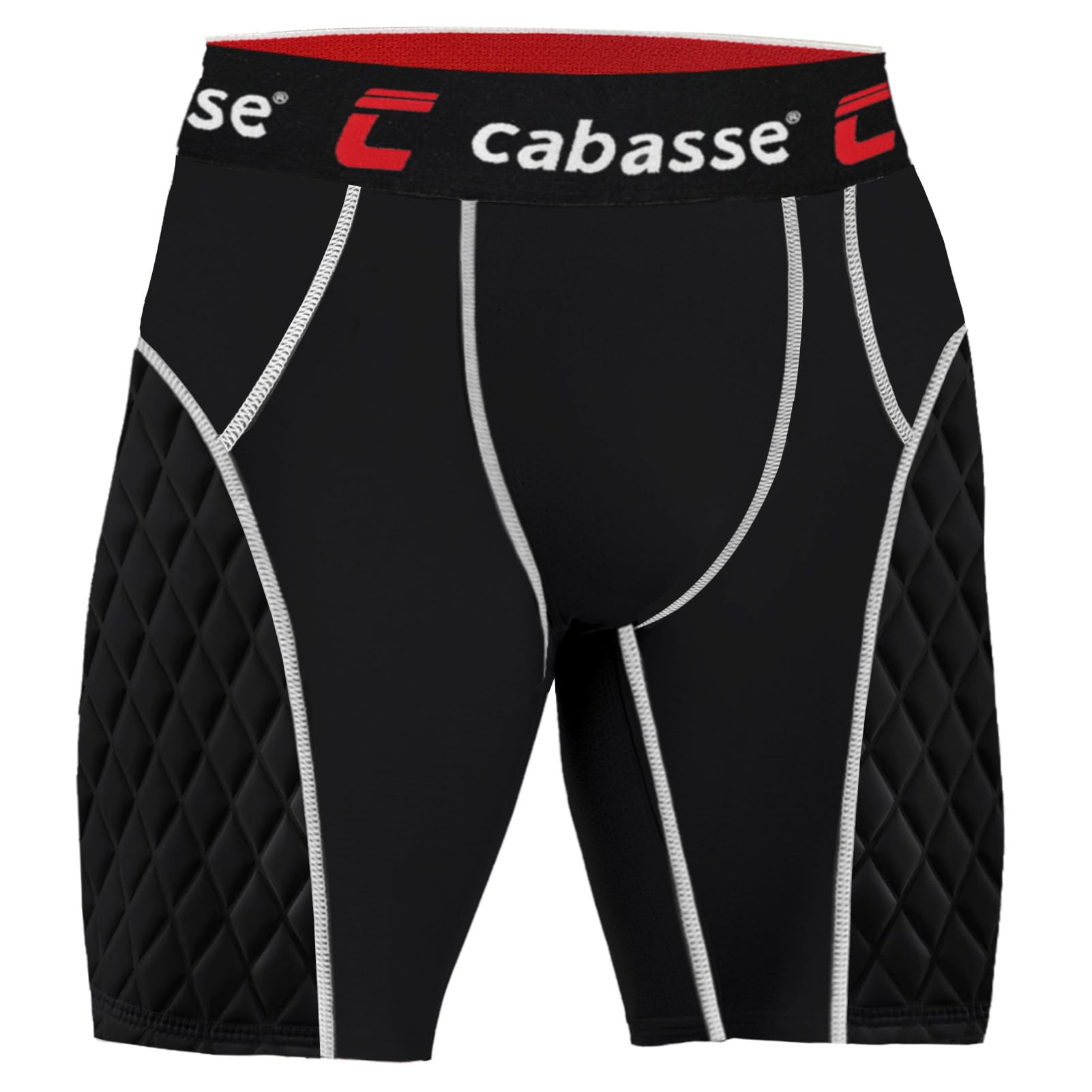 Snapklik.com : Cabasse Adult Elite Padded Sliding Shorts w/Cup Pocket ...