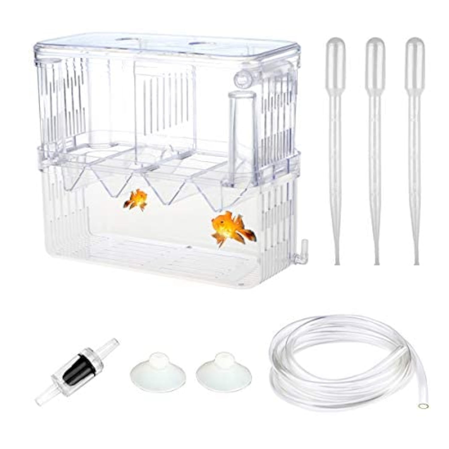 SENZEAL Fish Breeding Box Aquarium Isolation Box Plastic Hatchery ...