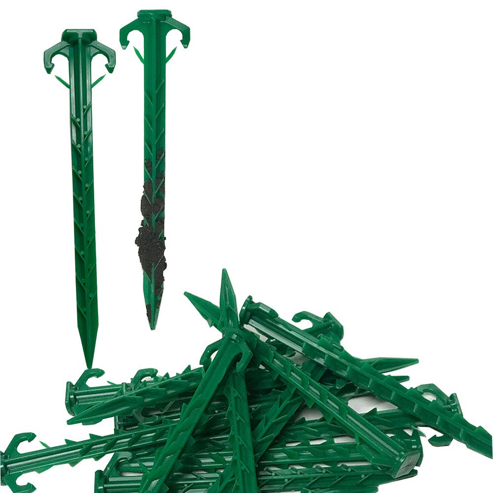 Ecoduty 8 in tent stake, landscape stake, sod staple for camping, straw ...