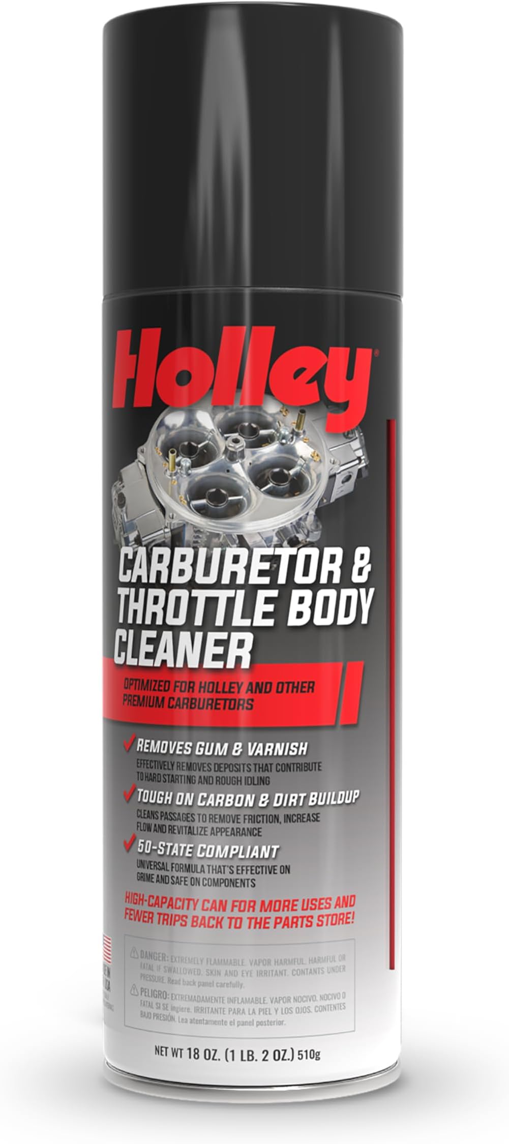 Amazon.com: Holley Carburetor and Throttle Body Cleaner Spray, 18 oz ...