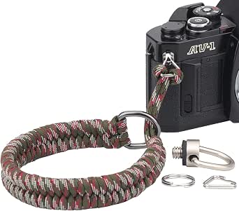 Amazon.com: Rigdance Paracord Camera Wrist Strap Lanyard for DSLR ...