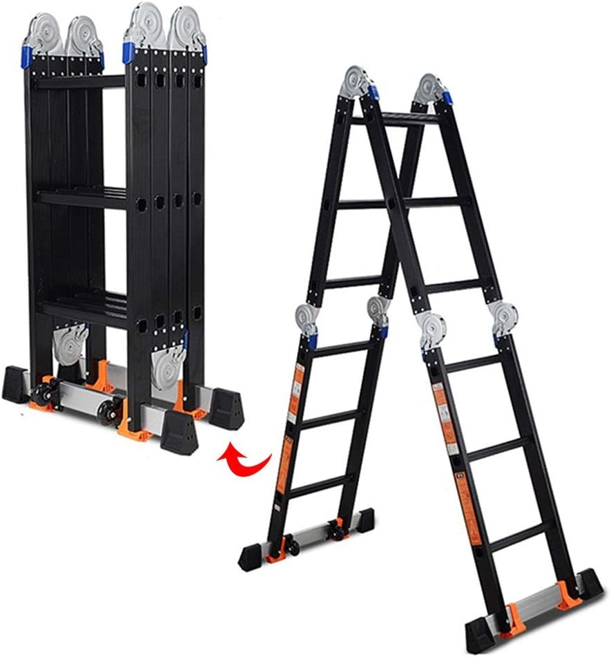 Ladders,Folding Alumiladder, Multi-Purpose Lightweight Scaffold Ladder ...