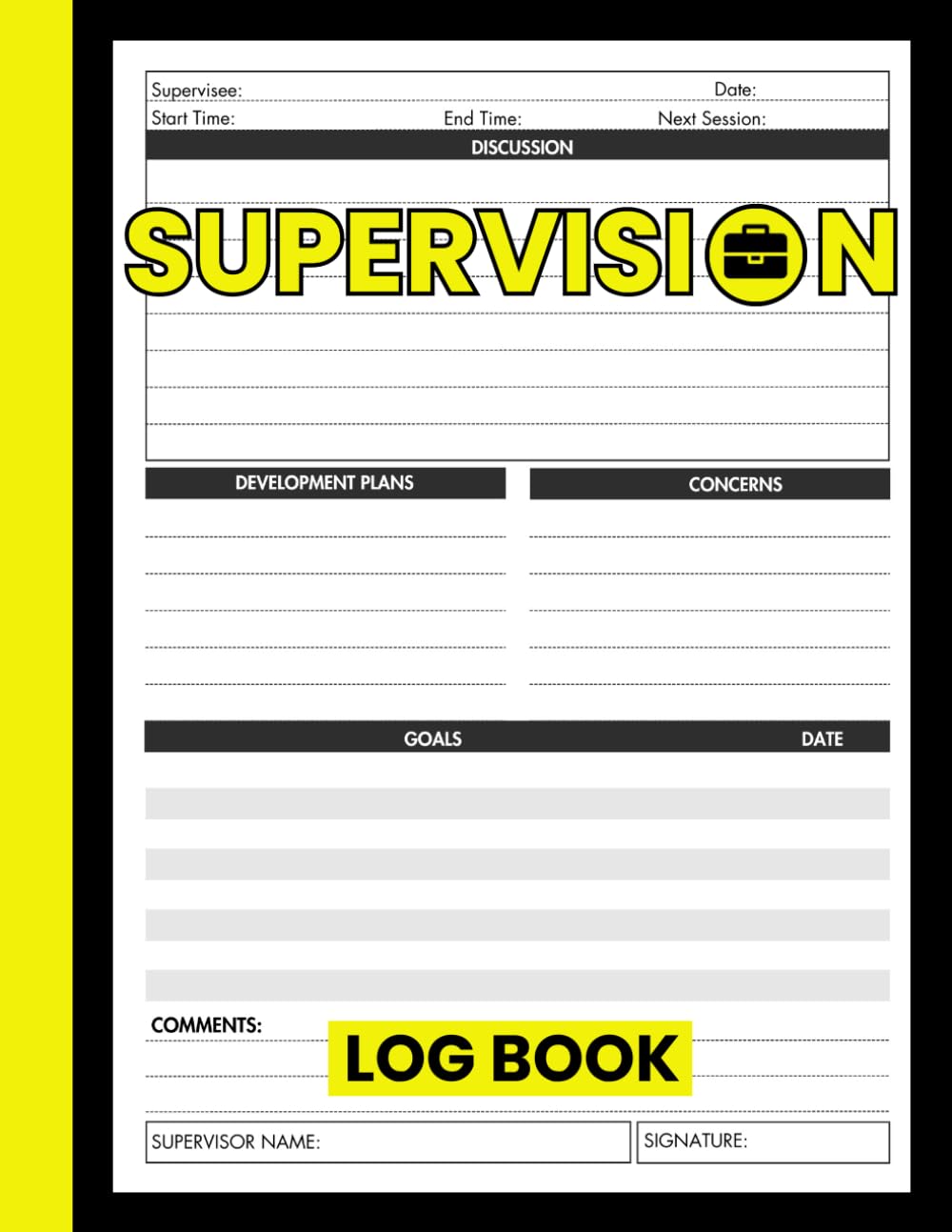 Amazon.com: Supervision Log Book: Logbook for Managers and Supervisors ...