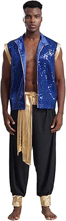 Amazon.com: Lorilida Mens Arab Prince Costume Adult Persian Arabian ...